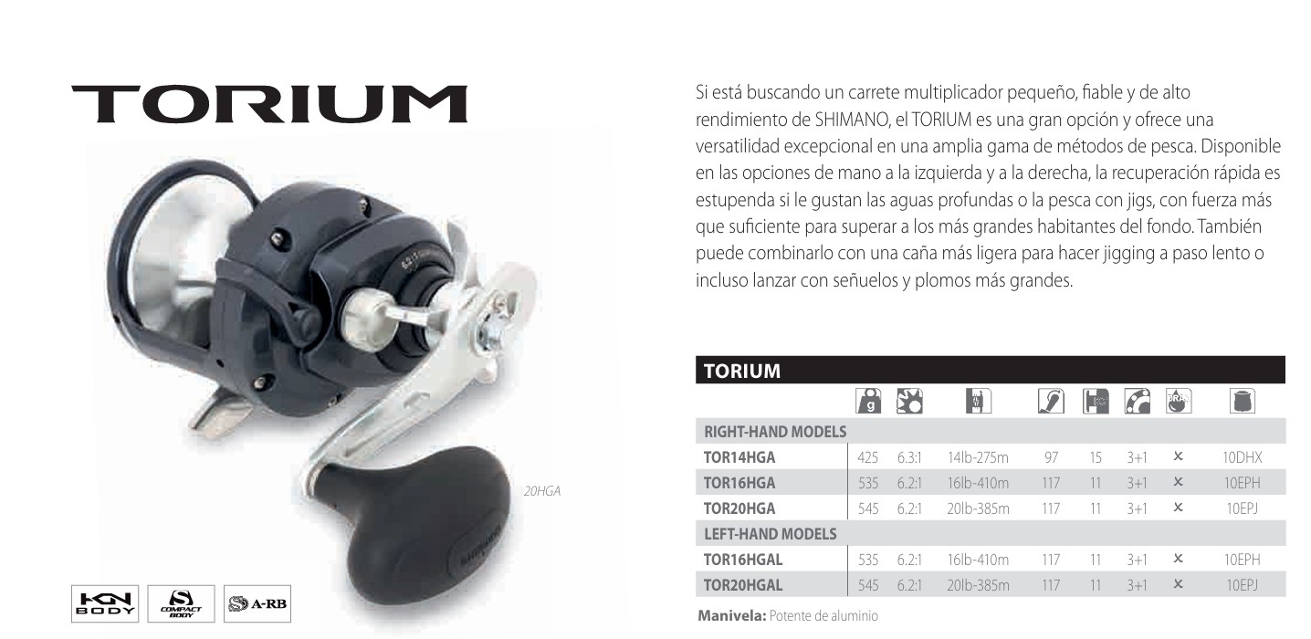 Shimano Torium A - Powerful and compact reel for Jigging